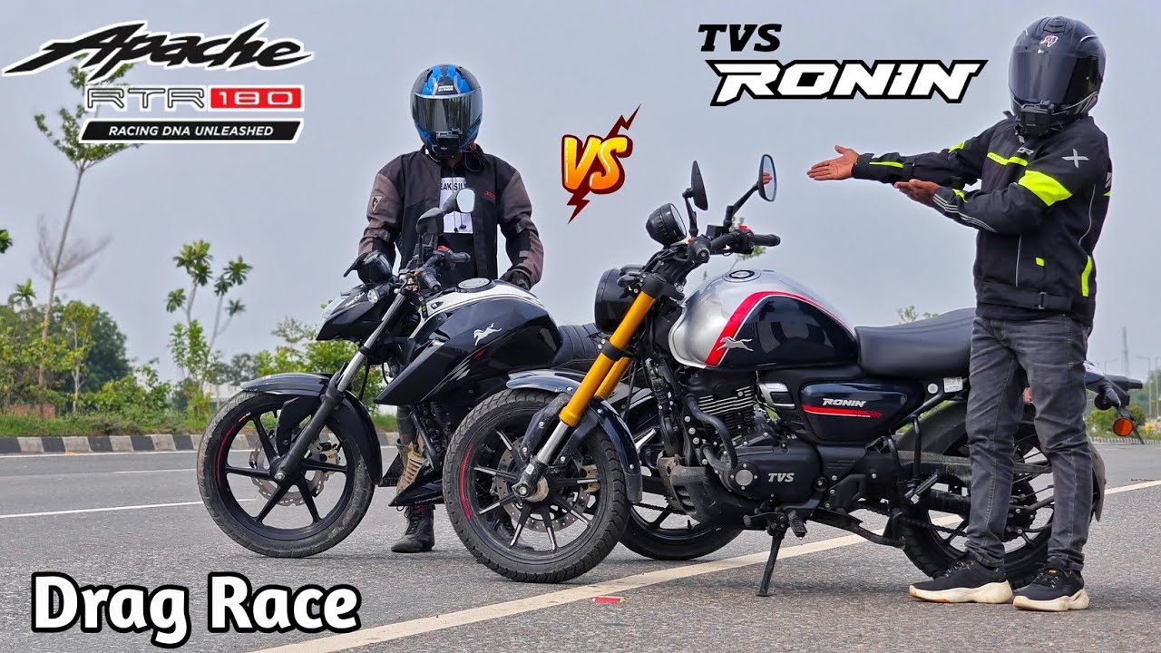 2025 TVS Ronin Vs TVS Apache RTR 160 4V | Drag Race| Unbelievable ...