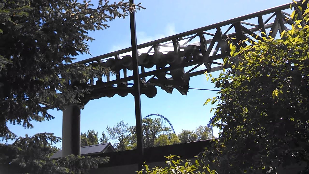 Top Thrill Dragster launch cables - YouTube