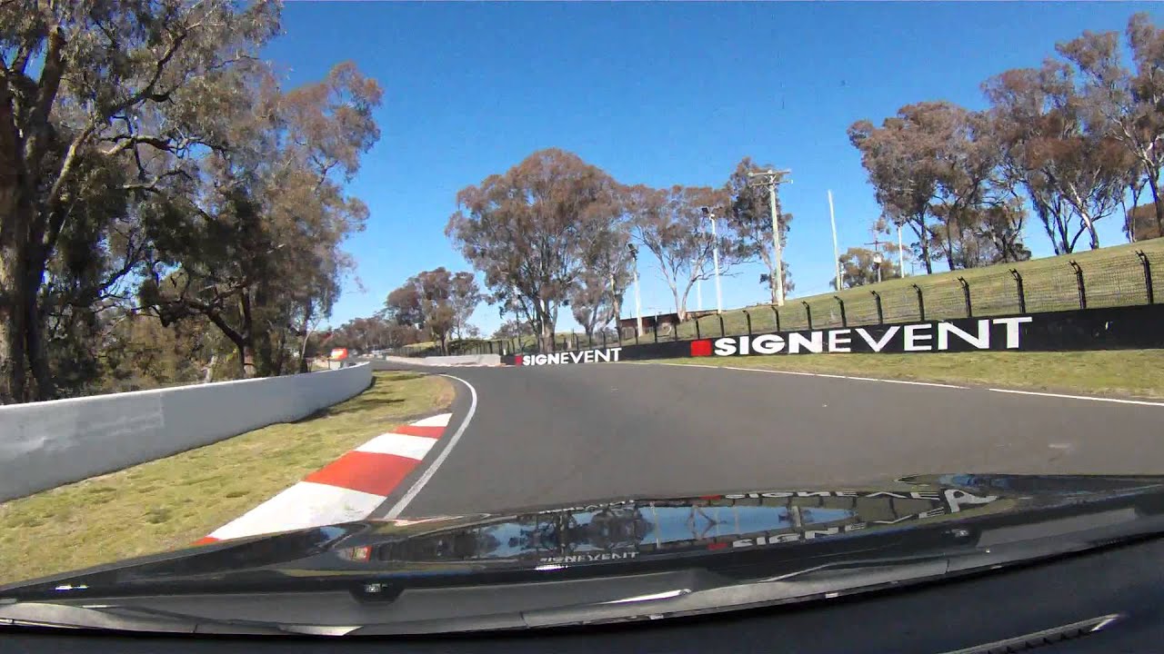 Bathurst racetrack ride on - YouTube
