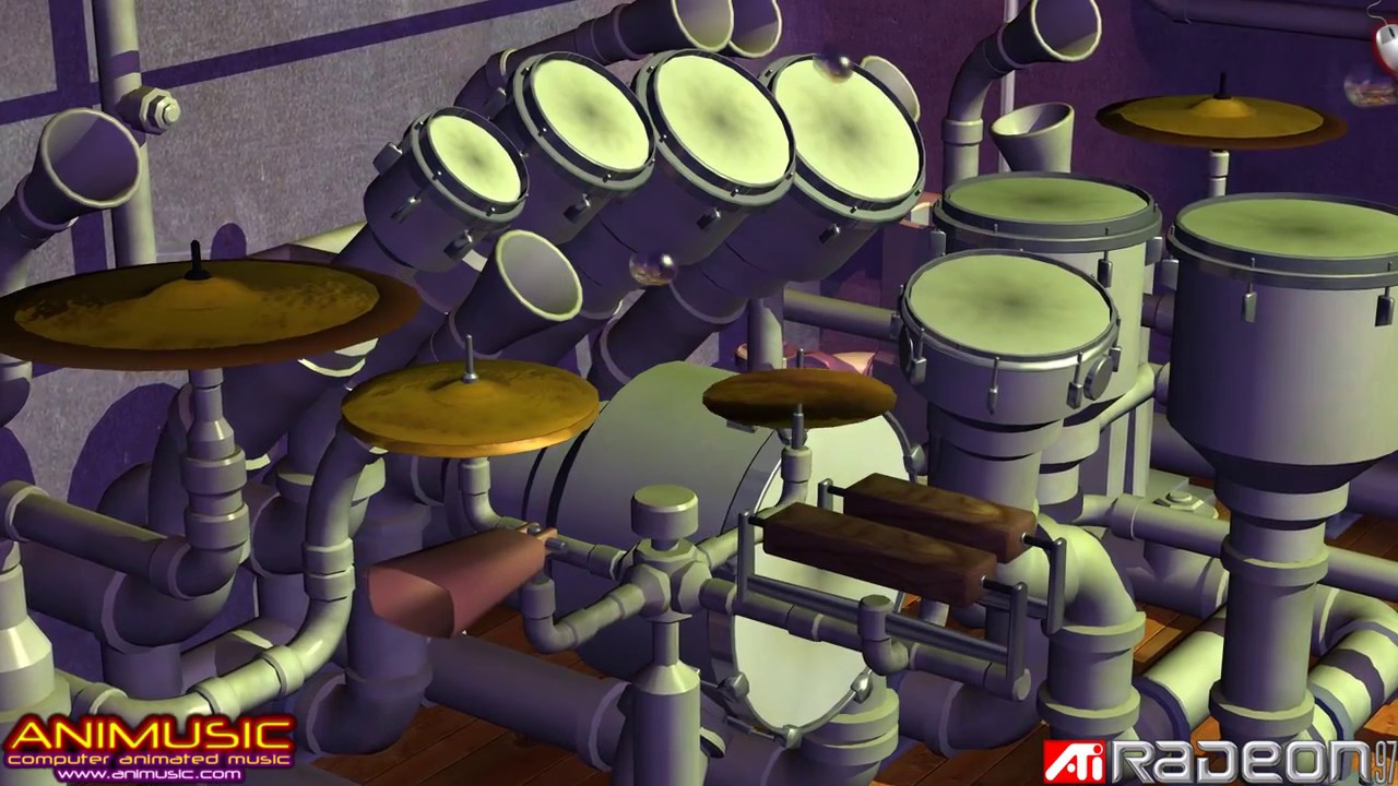 Animusic - Pipe Dream - HD 1080p60 (old ATI graphics demo on modern ...
