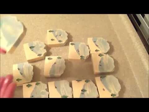 Making and Cutting Alpine Cheer Cold Process Soap - YouTube