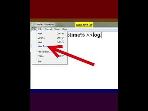 How to Create a Log File Without Using a Compiler - YouTube