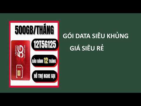 Sim Viettel có 500Gb mỗi tháng, giá rẻ lắm