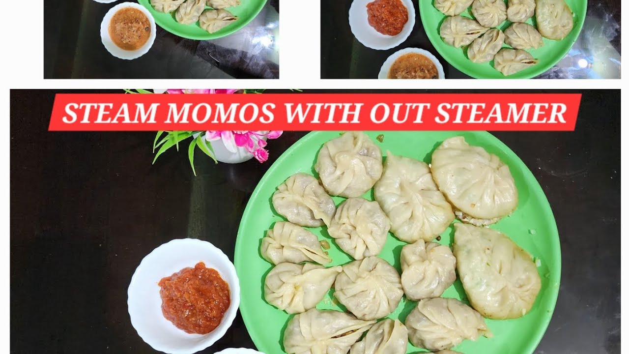 HOW TO MAKE STEAM MOMOS WITHOUT STEAMER???Very easy process and tastey ...
