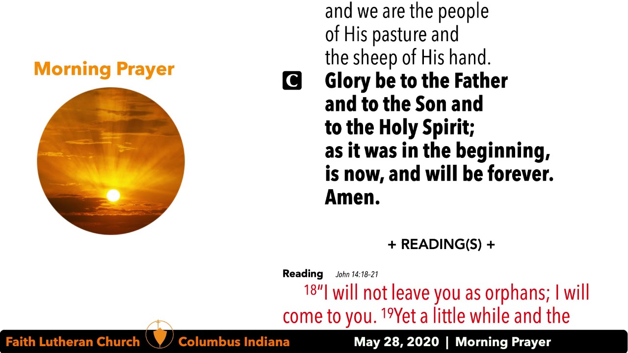 Morning Prayer—May 28, 2020 8a - YouTube