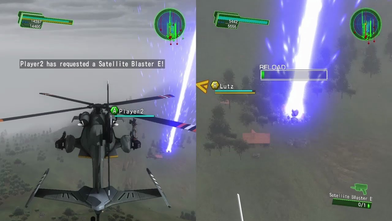 EDF Earth Defense Force 4.1 DLC 1 Mission 3 Recon Ranger & Air Raider ...