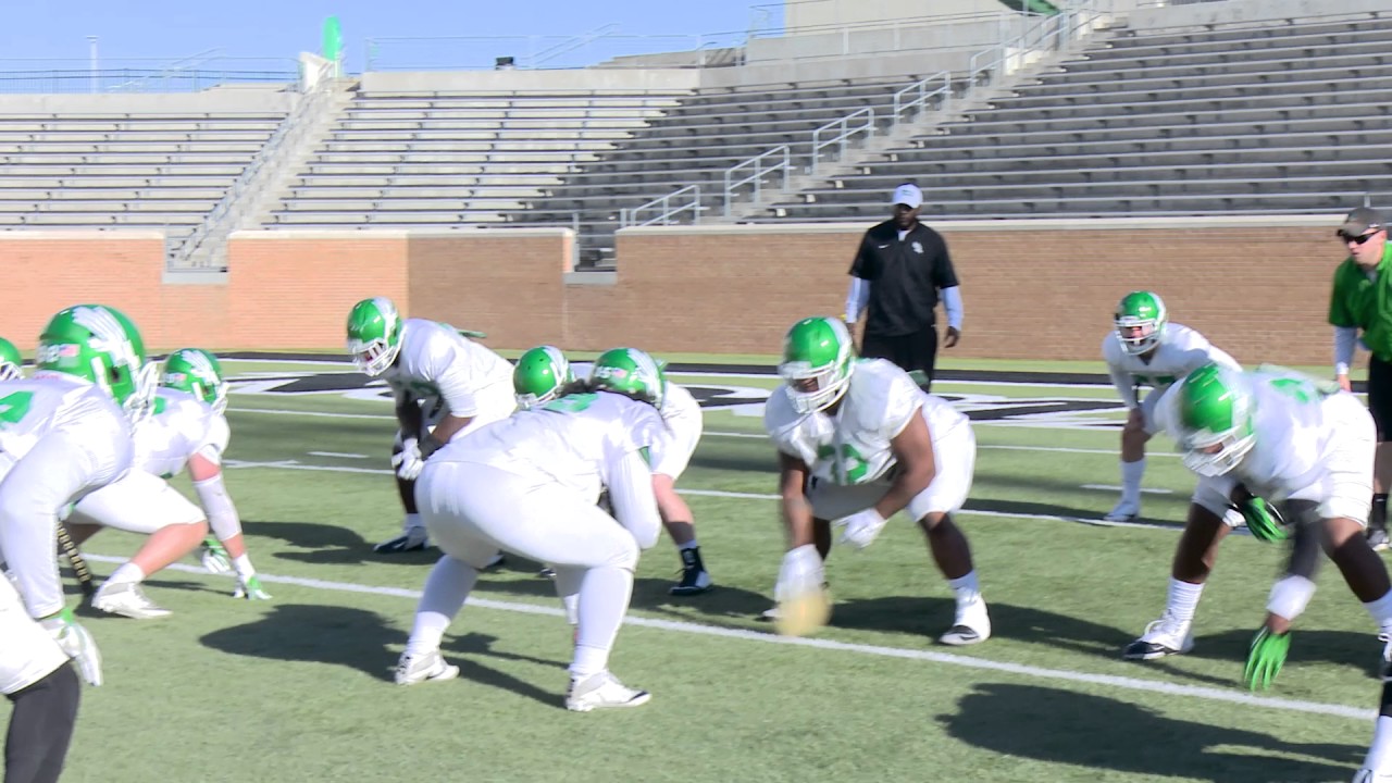 North Texas Football: Mic'd Up - Marc Yellock, Defensive Line Coach ...