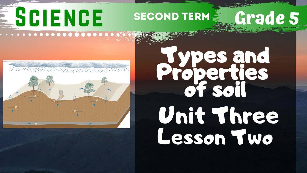 Science | Grade 5 | Unit 3 Lesson 2 - Types and properties of soil ...