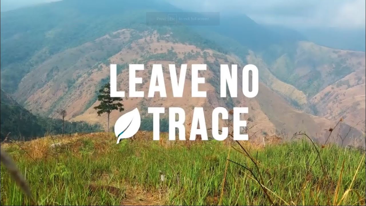 The Seven Principles of Leave No Trace - YouTube
