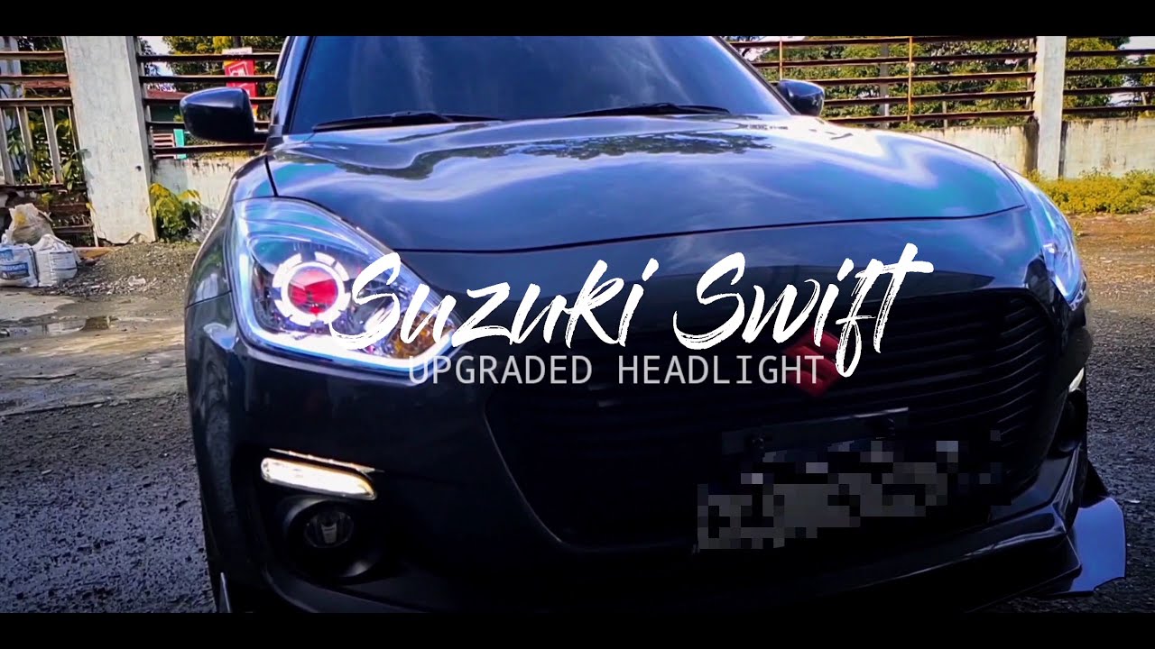 Suzuki Swift Upgraded Headlights | Swift 2017 Retrofitted Headlights ...