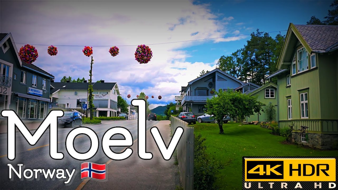 👣Walk with Me in Moelv in Norway | Town Center | 4K HDR | June 2024👣 ...