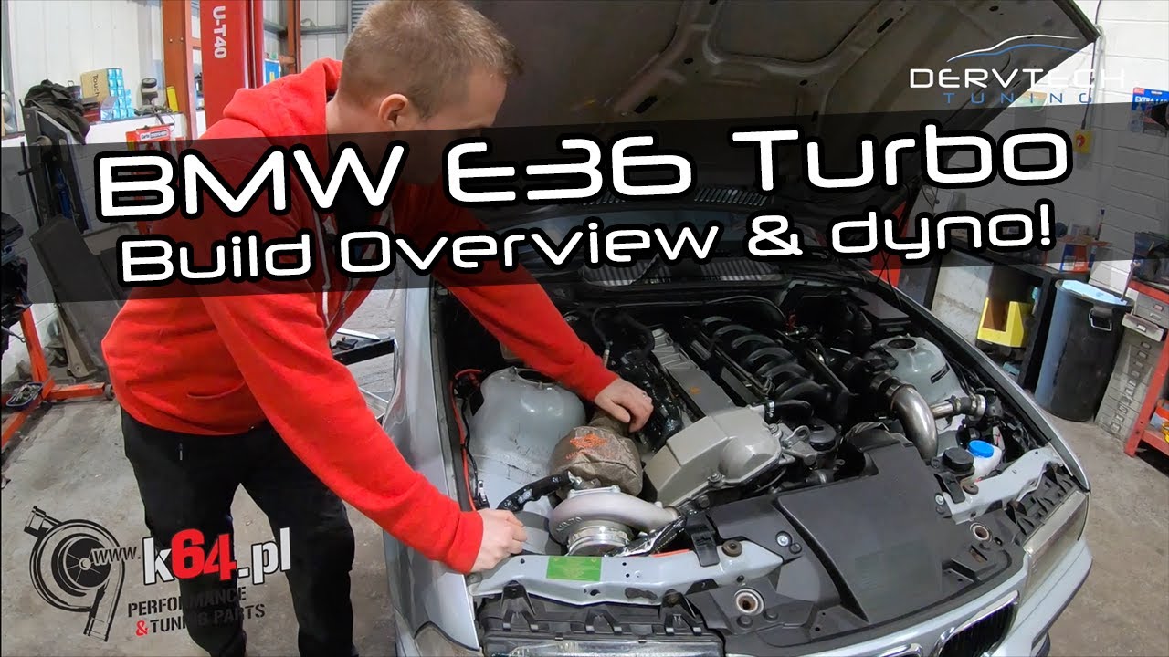 BMW E36 328i *TURBO* M52 walk around, and dyno tuning session ...