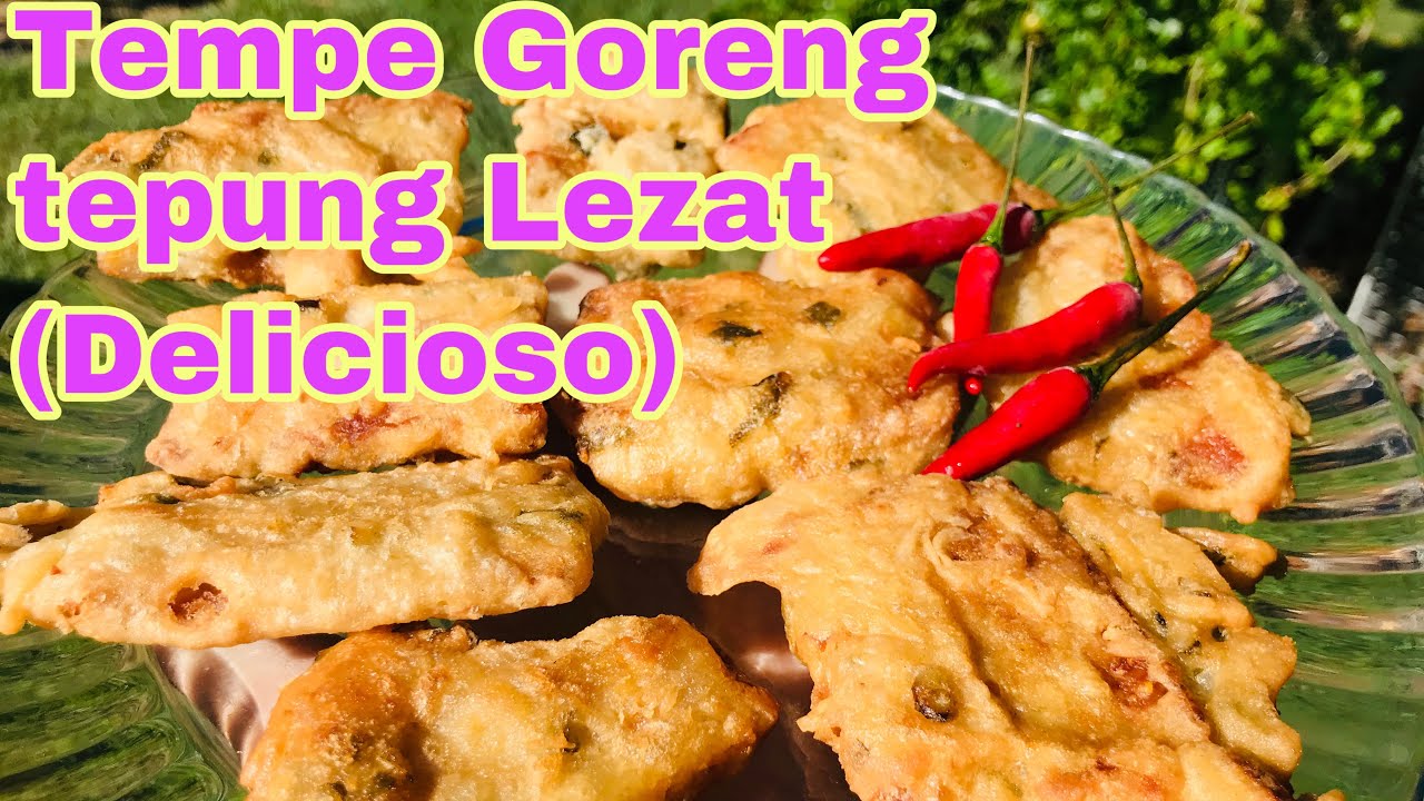 Resep Tempe tepung goreng gurih |Flour coating fried tempeh recipe ...