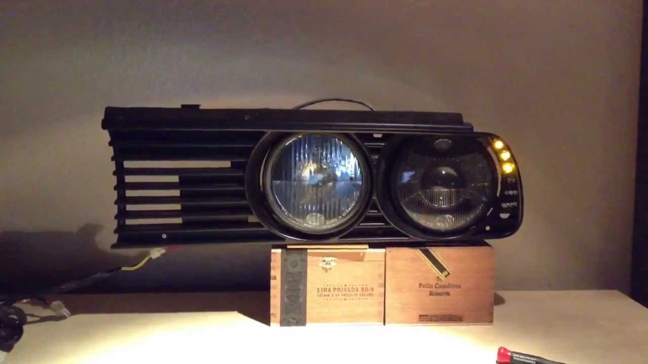 BMW e30 Sequential Front Turn Signals - Adjustable rate of flash - YouTube