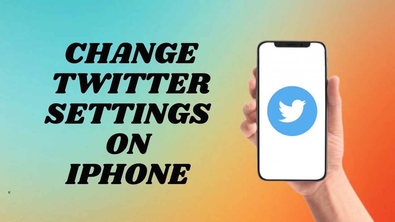 How To Change Twitter Settings On iPhone | Easy way! - YouTube