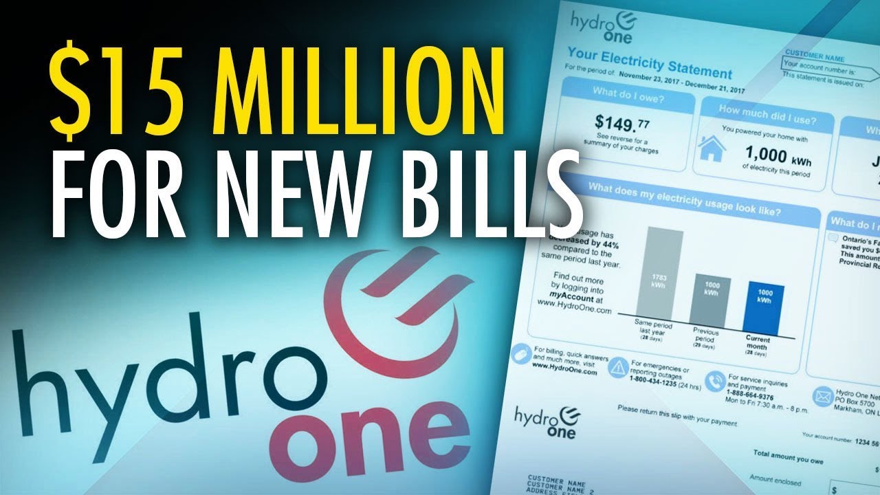 Hydro One “shocks” customers with $15M cost to revamp bills - YouTube