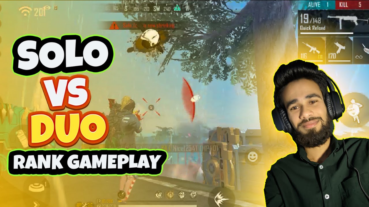 Solo vs Duo Best Ranked Gameplay - Garena Free Fire - YouTube