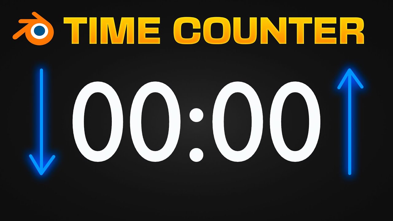 How to Make a TIME COUNTER in Blender - Geometry Nodes - YouTube