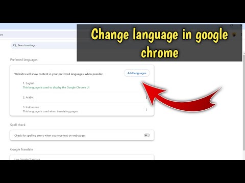 How to Change Google Chrome Language - YouTube