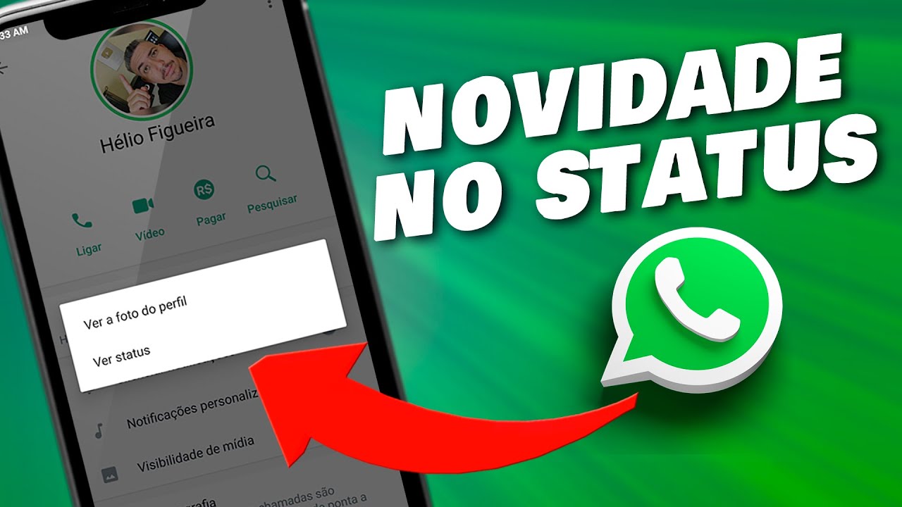 CHEGOU AÍ? Novidade no STATUS do WHATSAPP - YouTube
