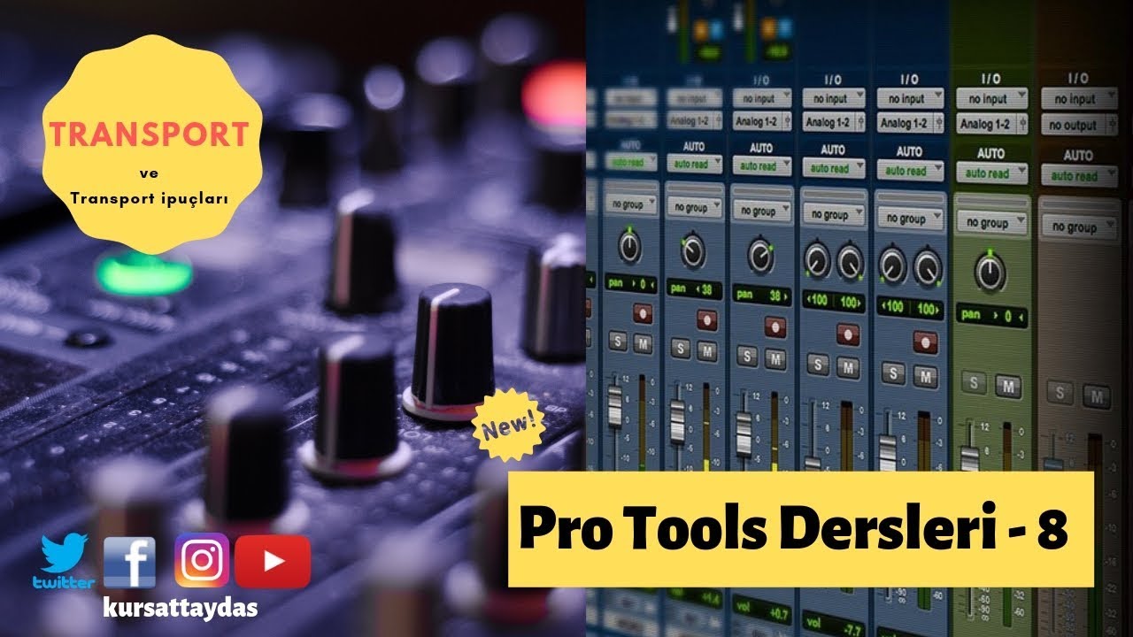 Pro Tools Dersleri - 8 - Transport - YouTube