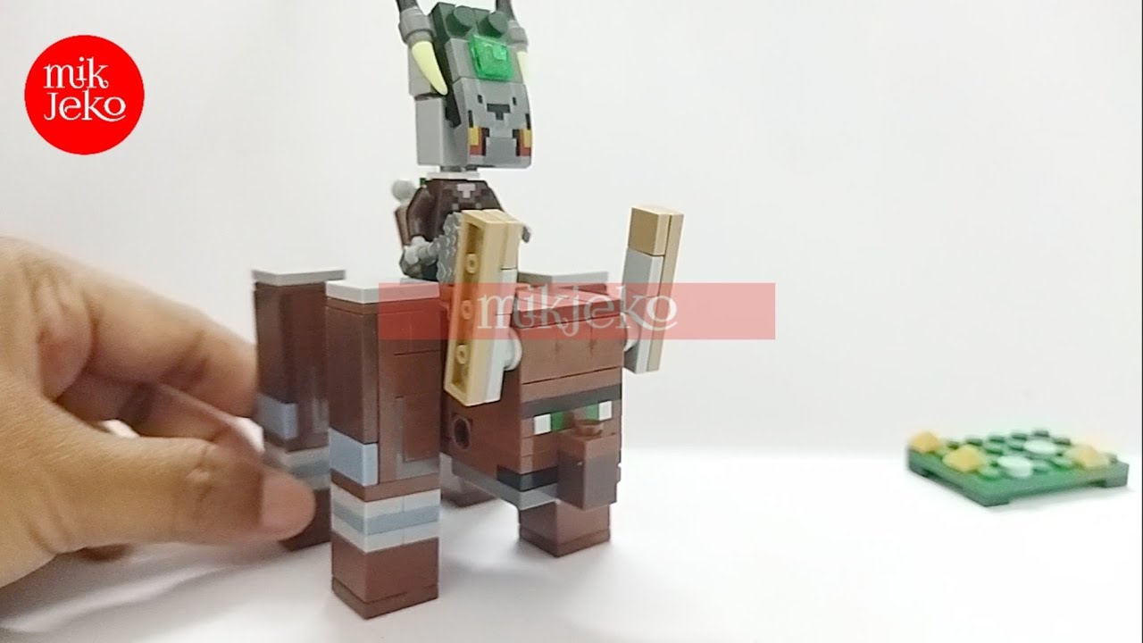 [REVIEW] Custom Vindicator with Ravager Minecraft LEGO Toys Unofficial ...