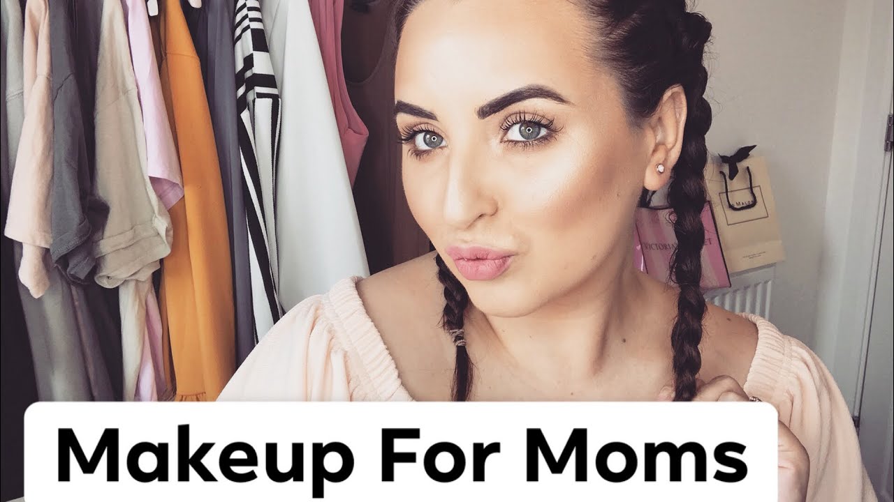 Makeup for Moms / Mommy glam / Braid hair tutorial - YouTube