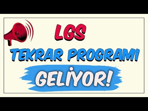 LGS Tekrar Programı Geliyor! 📣