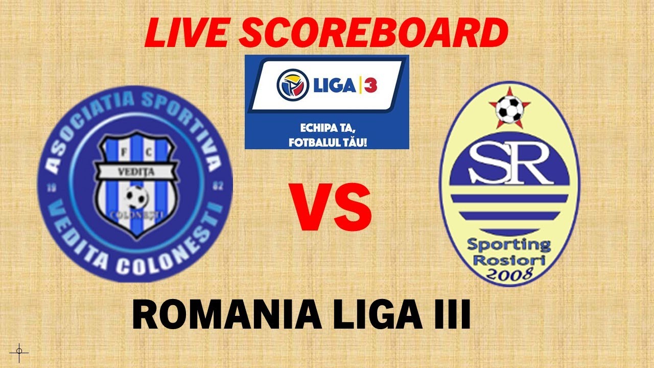 ACS Vedita Colonesti MS VS CS Sporting Rosiori Live Scoreboard 2022 ...
