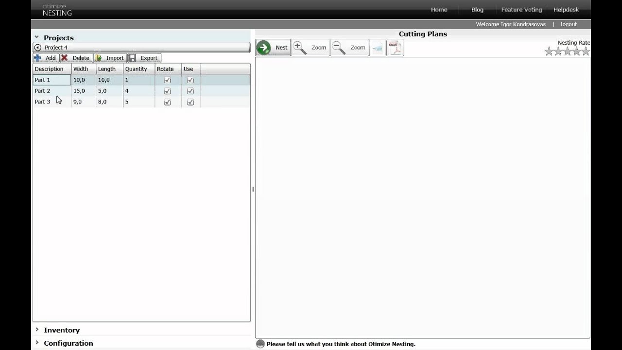 Project Management on Otimize Nesting - YouTube
