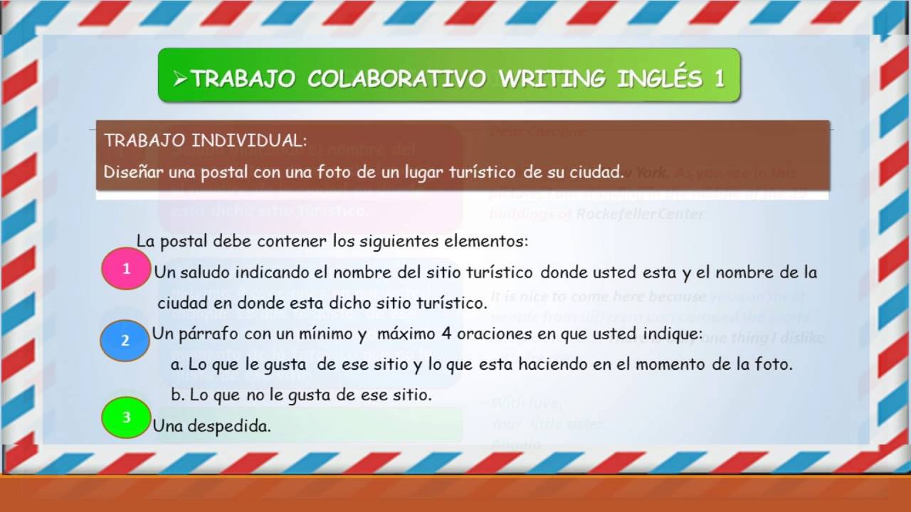 Tutorial Writing Curso Ingles 1 - 2016-4 - YouTube