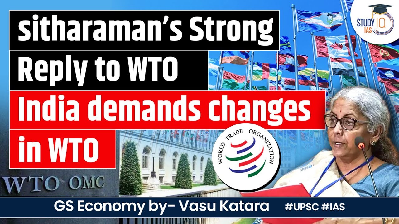 India's Vision for a Progressive WTO: Insights from Nirmala Sitharaman ...