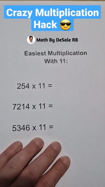Multiplication By 11 ️ | multiply trick ️ | multiply trick easy | #math #mathstricks #maths Math ...