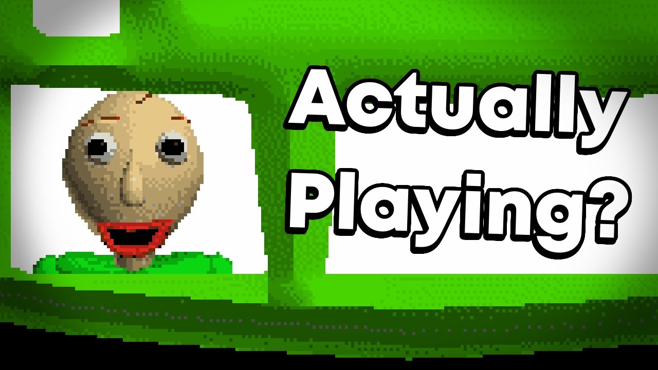 I finally played Baldi's Basics - YouTube