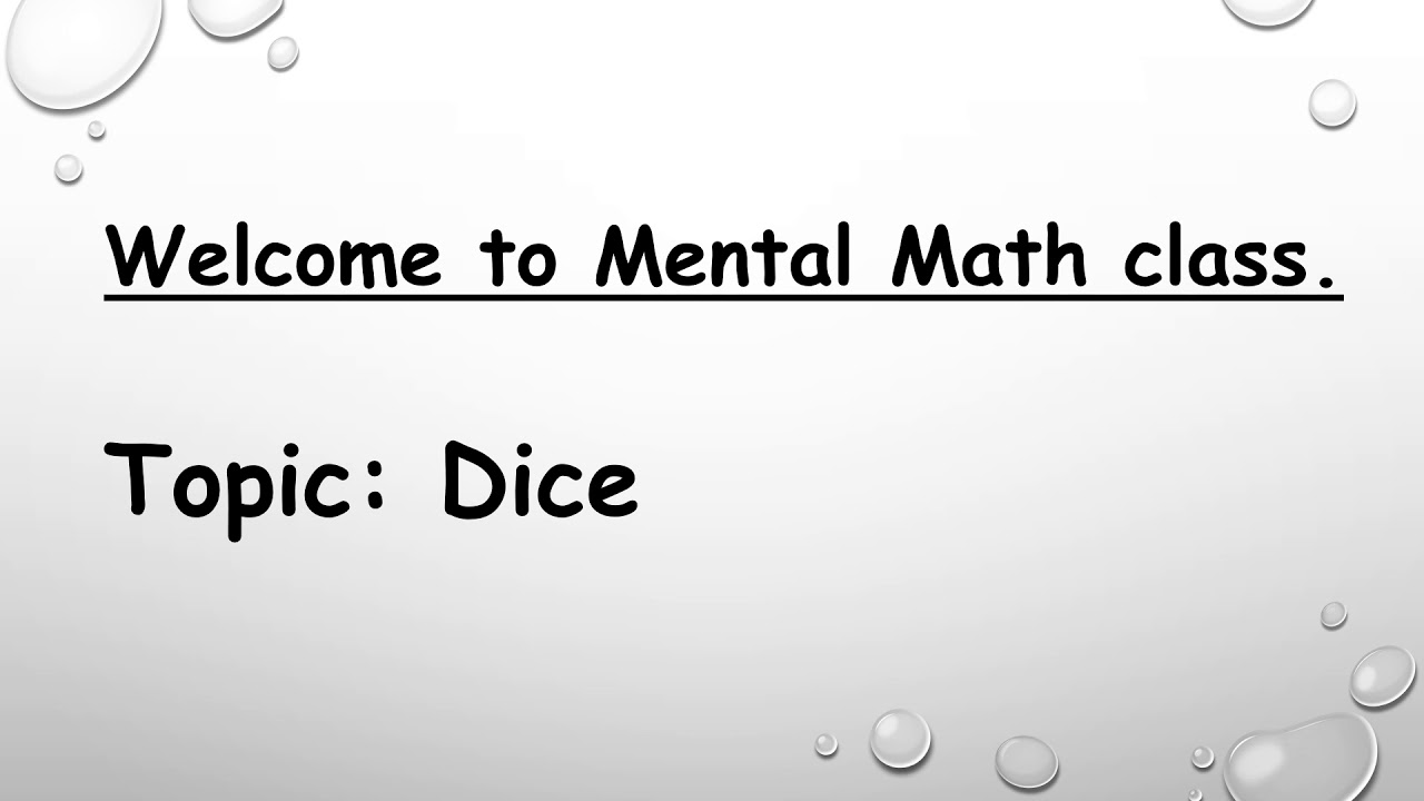 AIS Foundation Stage 2 Mental Math Lesson (03-11-2020) - YouTube