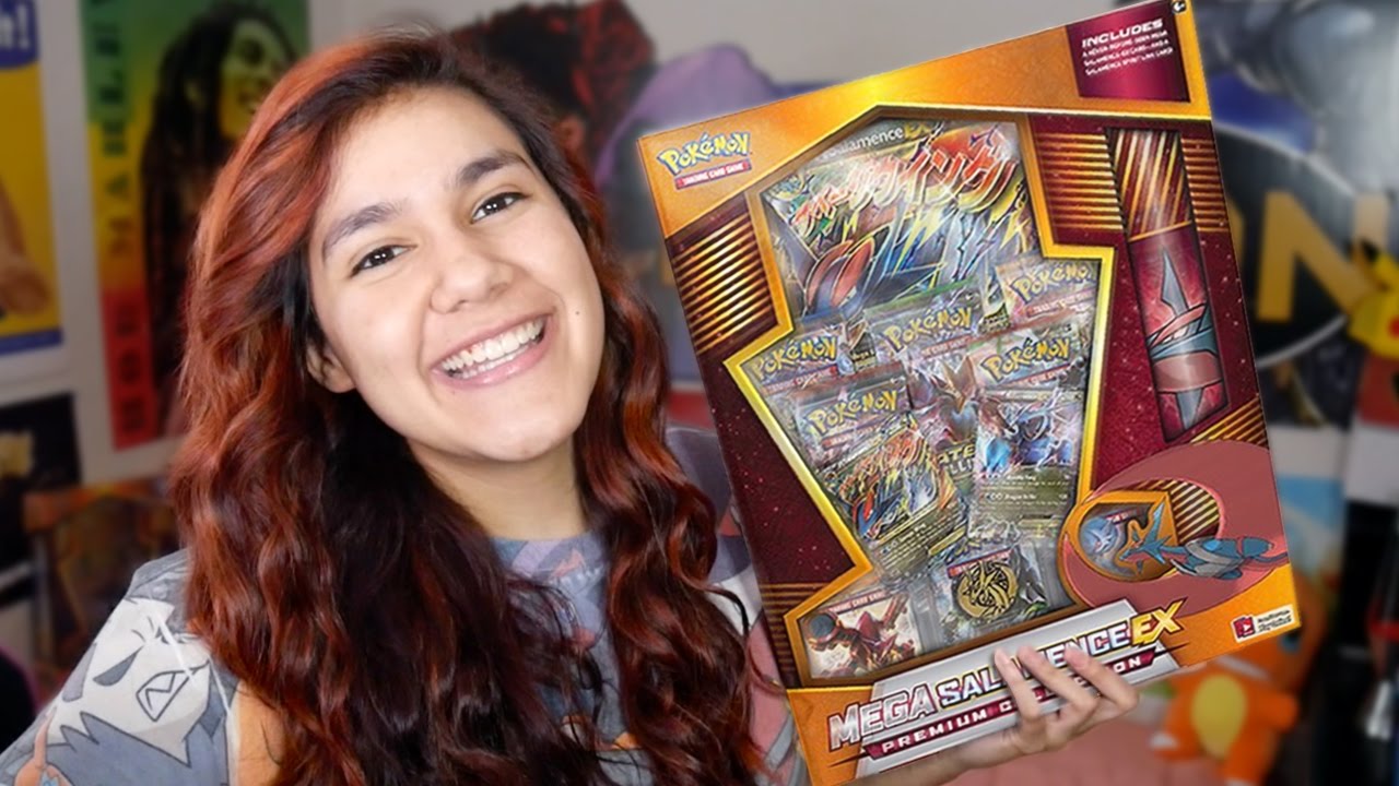 Mega Salamence EX Premium Collection Box Battle Vs. Leonhart!! - YouTube