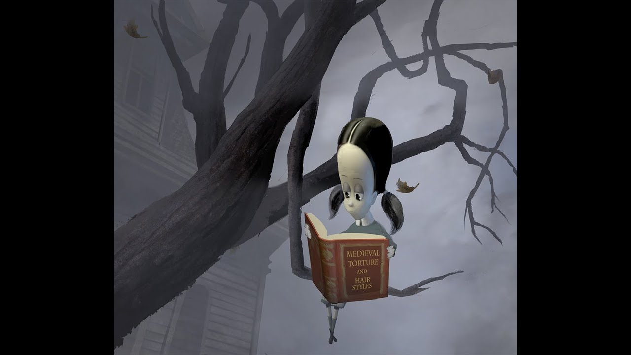 Wednesday Addams Reading - YouTube