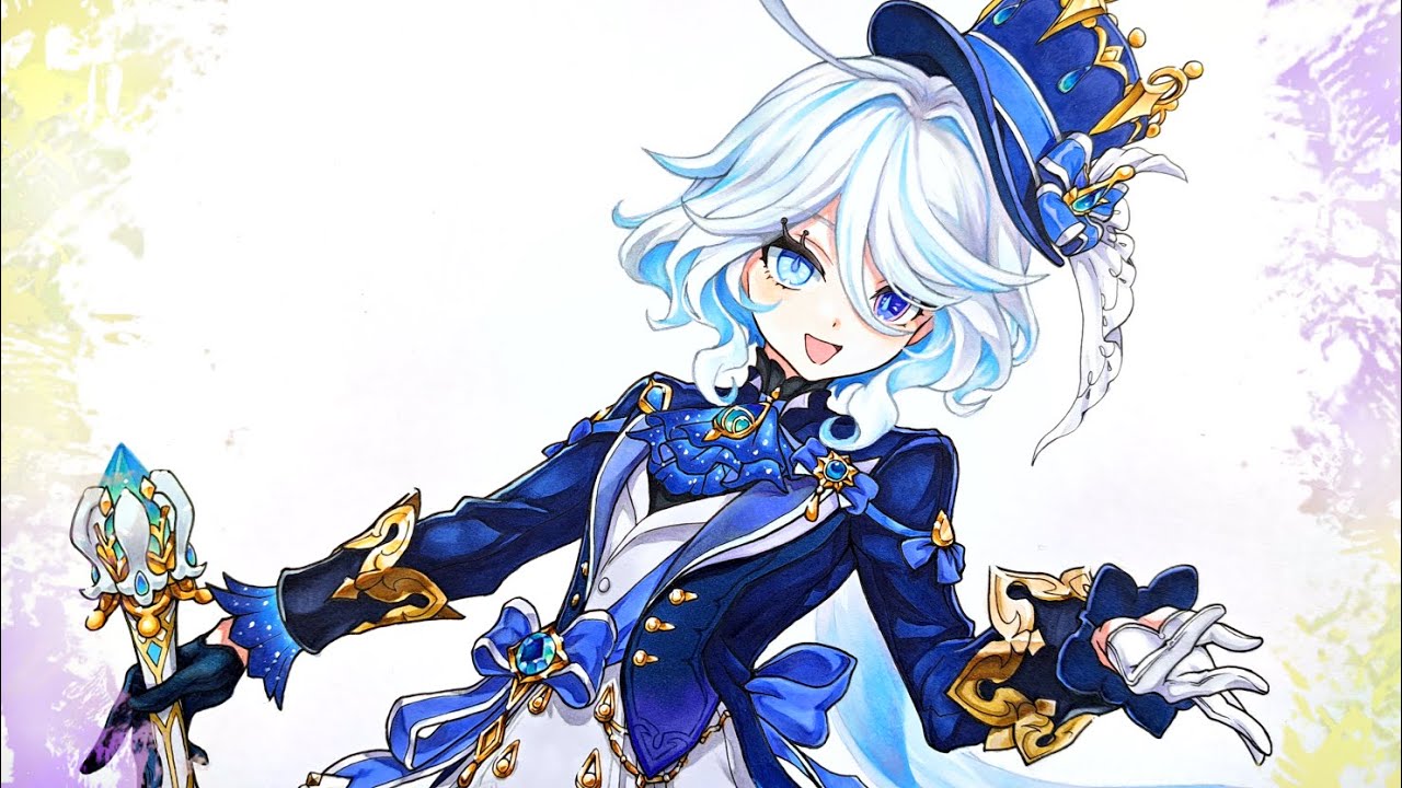 How to draw Furina | Genshin Impact | Step by step Tutorial / Part2 ...