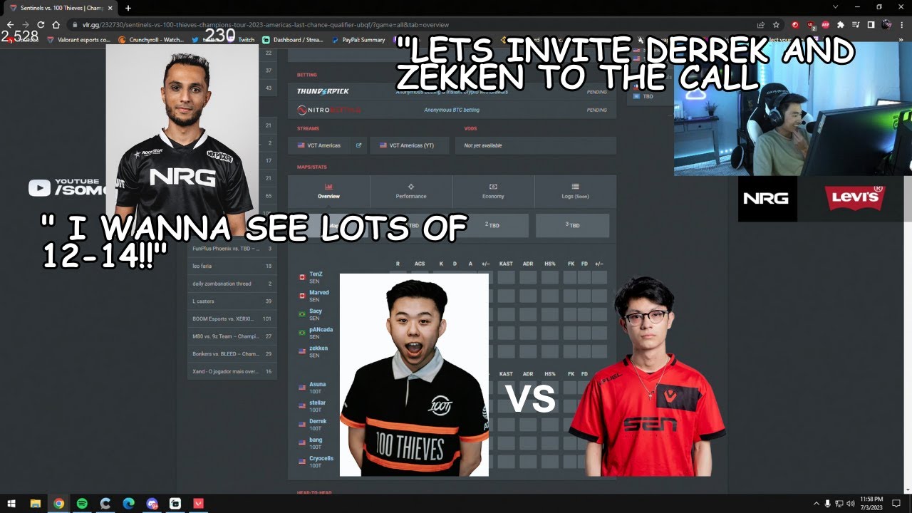 NRG s0m and NRG FNS, invite 100T Derrek & Sen Zekken for a face off ...