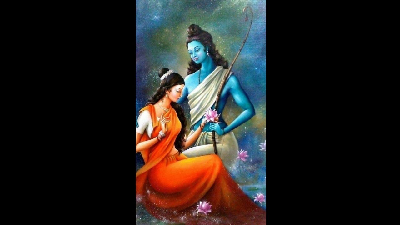 Sitaram painting || acrylic colour - YouTube