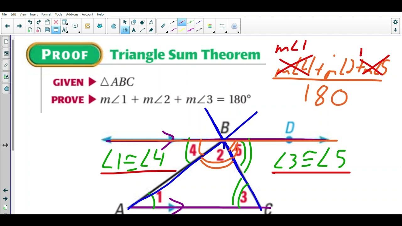Sect 4-1 Apply Triangle Sum Properties - YouTube