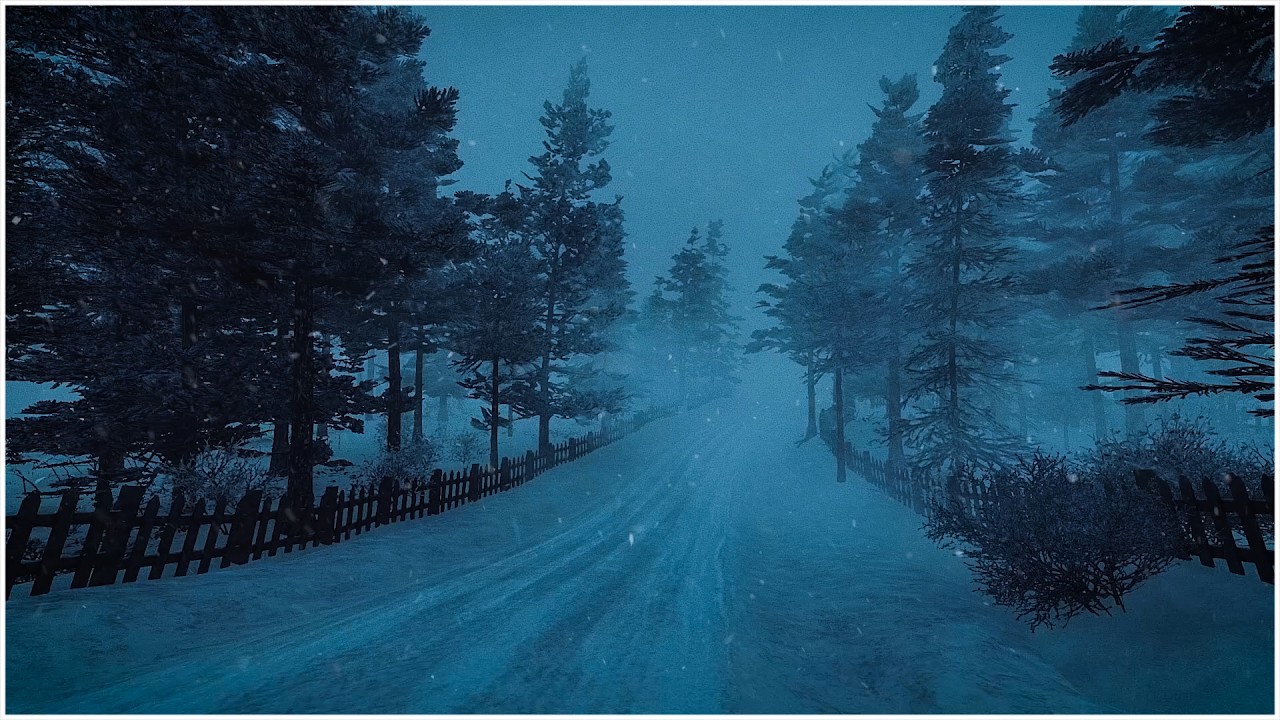 Gusty Blizzard & Raging Snowstorm Sounds for Sleeping in a Frosty ...
