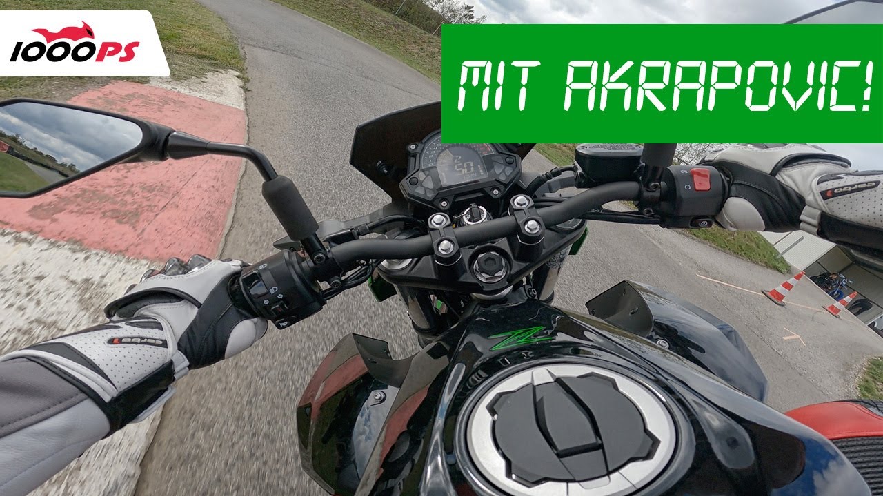 Wow! Super Fahrspaß, cooles Bike - Kawasaki Z400 Bestzeit auf der ...