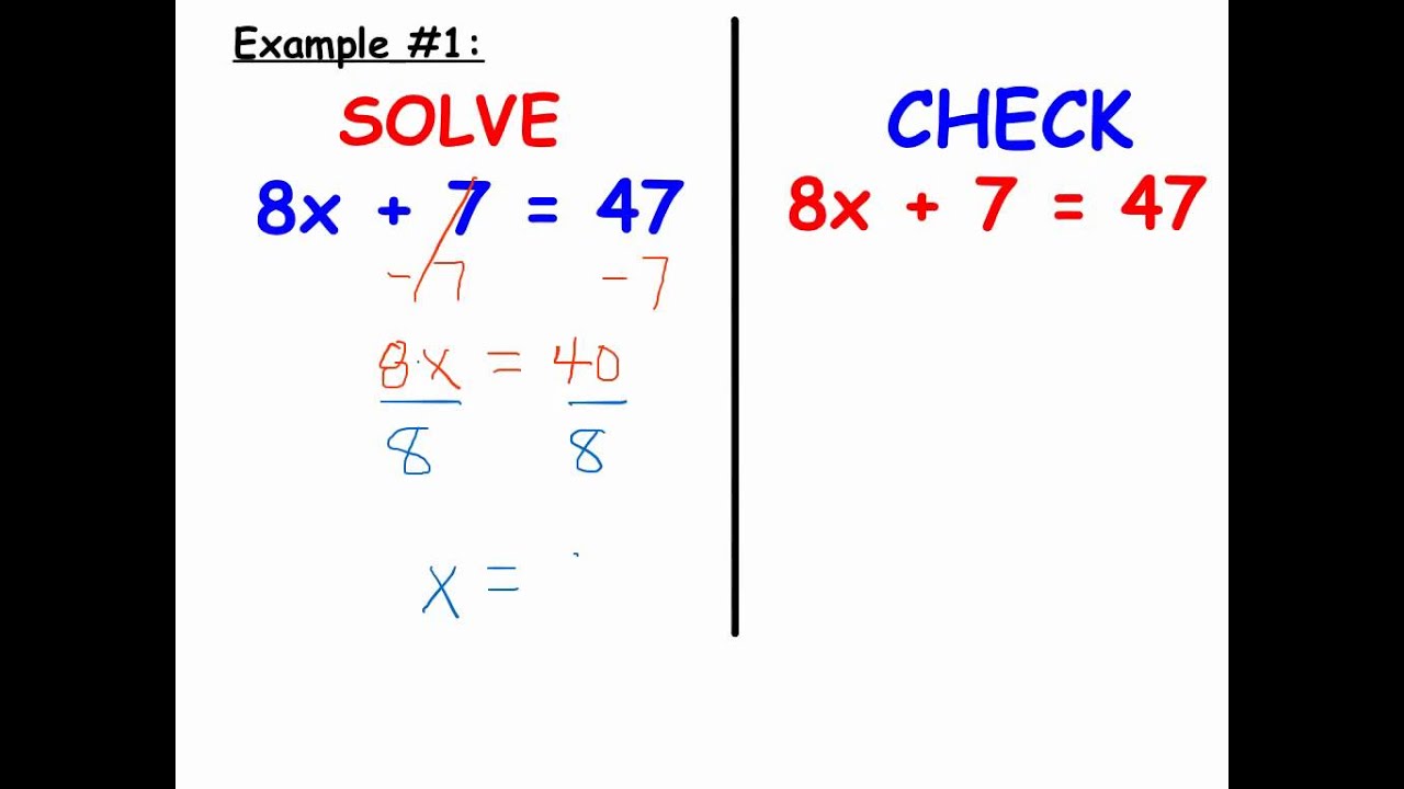 Solving Two-Step Equations Lesson Review - YouTube