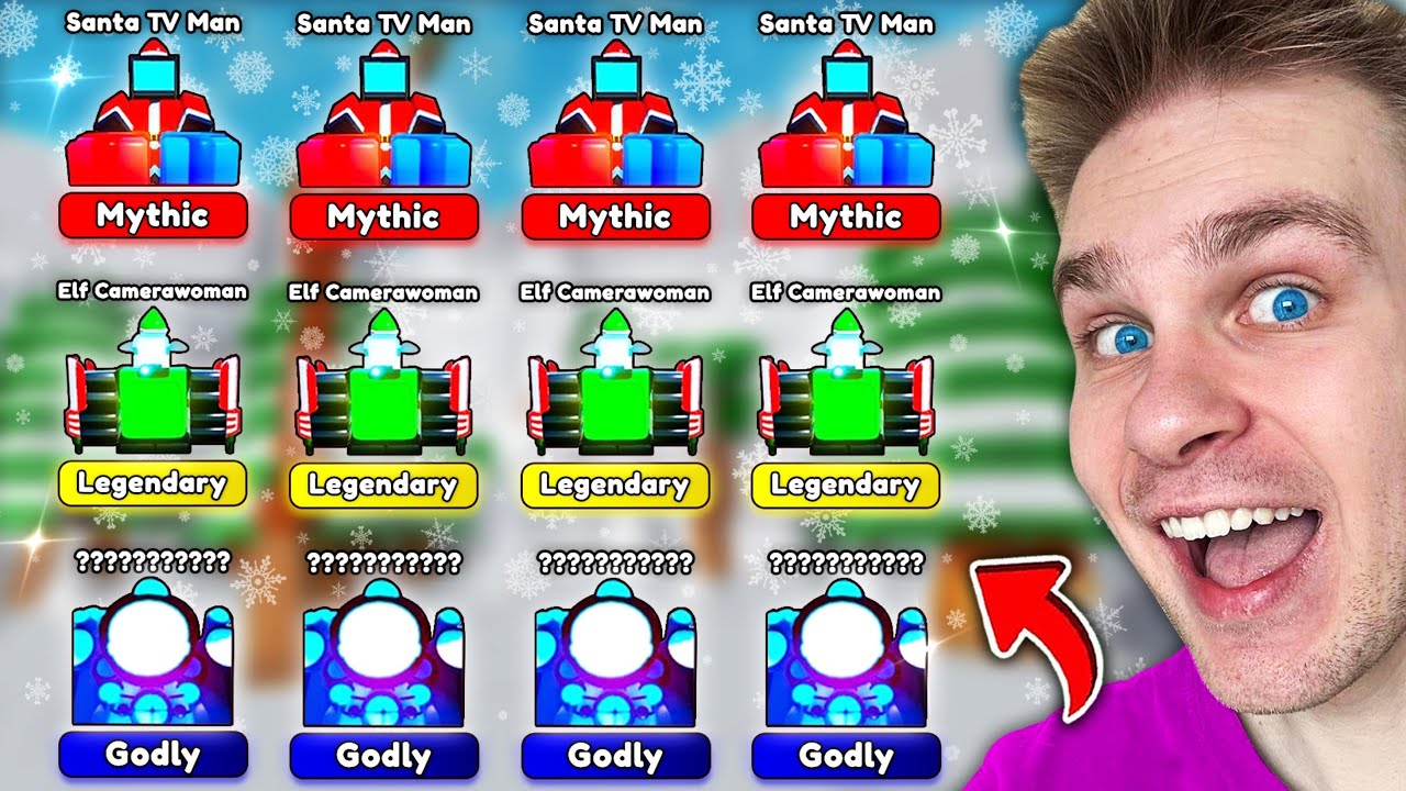 NOWA (MITYCZNA) POSTAĆ ⚠️ *SANTA TV MAN* 🎅 jest NAJSILNIEJSZA w ...