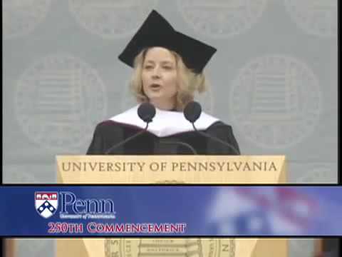 2006 Penn Commencement Jodie Foster