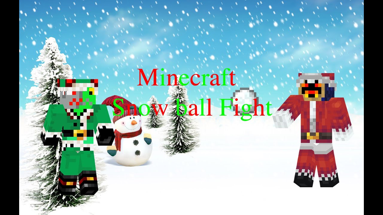 Minecraft Snowball Fight with Robo - YouTube