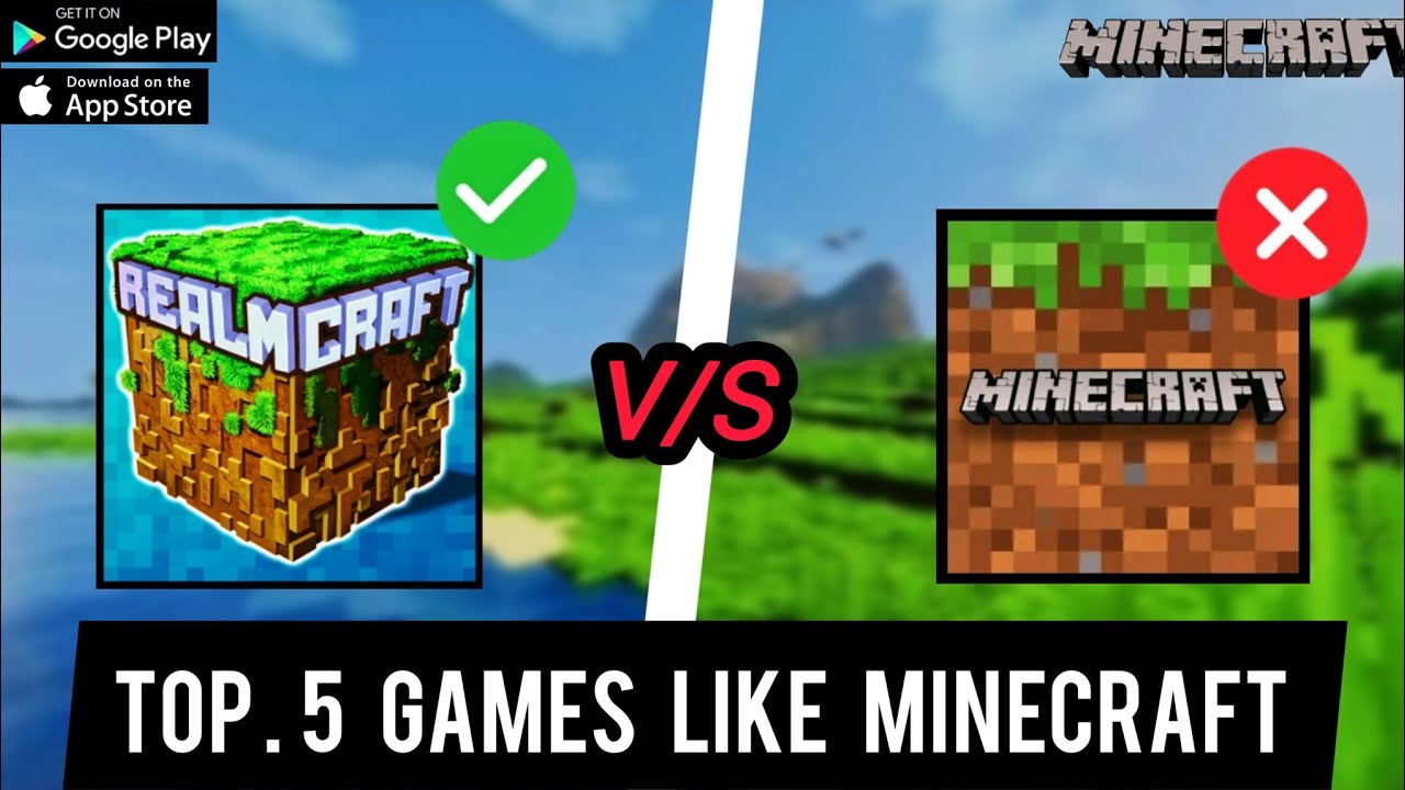 TOP 5 GAMES LIKE MINECRAFT FOR ANDROID 2024 - YouTube