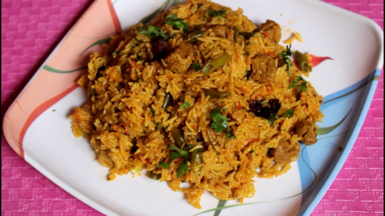 Soya Rice Recipe | One pot Meal Recipe - YouTube