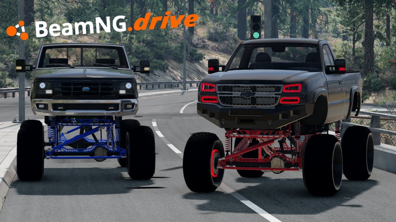 97 Power Stroke & 06 Duramax - Short Cinematic | BeamNG - YouTube